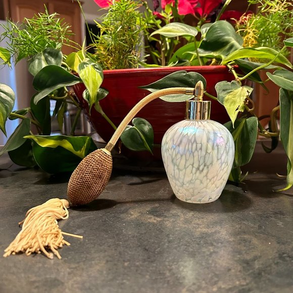 Bath & Body | Vintage Perfume Atomizer White Pearl Iridescent Bottle ...